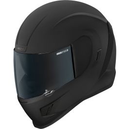 Icon Airform Dark Helmet Black - Chromeburner