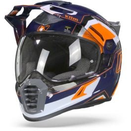 KLIM KRIOS PRO RALLY STRIKING ORANGE ADVENTURE HELMET - Chromeburner