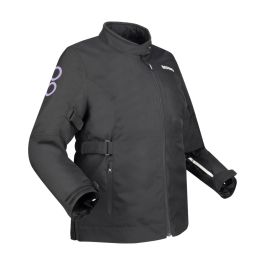 Bering Long Jacket Lady Pamela Qs Black Lilac - Chromeburner