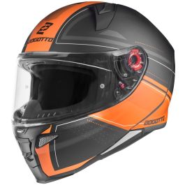 Bogotto FF110 Cinder Matt Black Orange Full Face Helmet - Chromeburner