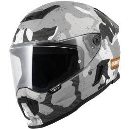 Bogotto Rapto Camo Grey White Full Face Helmet - Chromeburner