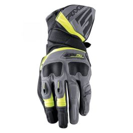 Five GT2 WR Grey Fluo Yellow Motorcycle Gloves - Chromeburner
