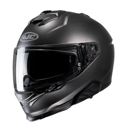 Hjc I71 Dark Grey Semi Flat Titanium Full Face Helmets - Chromeburner