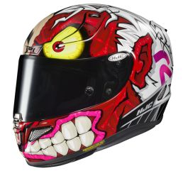 Hjc Rpha 11 Two Face Dc Comics White Red Mc1Sf - Chromeburner