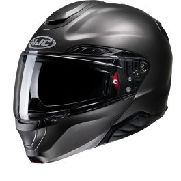 Hjc Rpha 91 Dark Grey Semi Flat Titanium Modular Helmets - Chromeburner