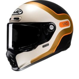 Hjc V10 Grape Beige Brown Mc7Sf Full Face Helmets - Chromeburner