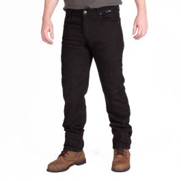 Merlin Holborn Denim Jeans Moto Noirs - Chromeburner