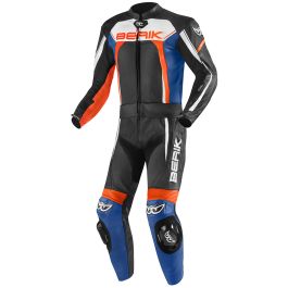 Berik Ascari Pro Black White Red Blue Two Piece Motorcycle Suit ...