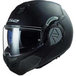 LS2 FF906 Advant Solid Matt Black Modular Helmet - Chromeburner