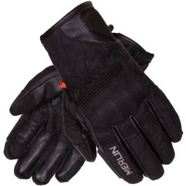 Merlin Mahala WP Explorer D3O Black Motorcycle Gloves - Chromeburner