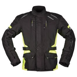 Modeka Jacket Striker II Black Yellow - Chromeburner