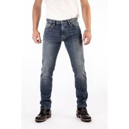 ROKKER Rokkertech Tapered Slim Blue Motorcycle Jeans - Chromeburner