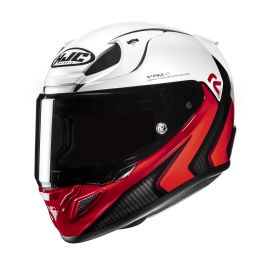 HJC RPHA 12 Kos White Red Full Face Helmet - Chromeburner