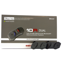 SENA 10R DUAL PACK BLUETOOTH COMMUNICATION HEADSET - Chromeburner