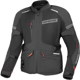 SHIMA Alpha Waterproof Black Textile Motorcycle Jacket - Chromeburner