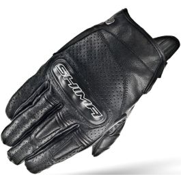 SHIMA Caliber Black Motorcycle Gloves - Chromeburner