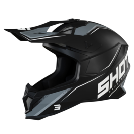 Shot Helmet Lite Prism Black White Matt - Chromeburner