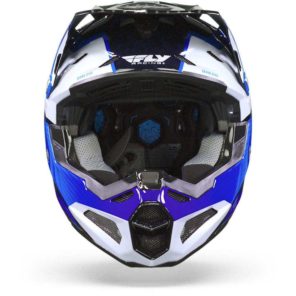 FLY Racing Formula Carbon Prime Helmet Blue White Blue Carbon ...